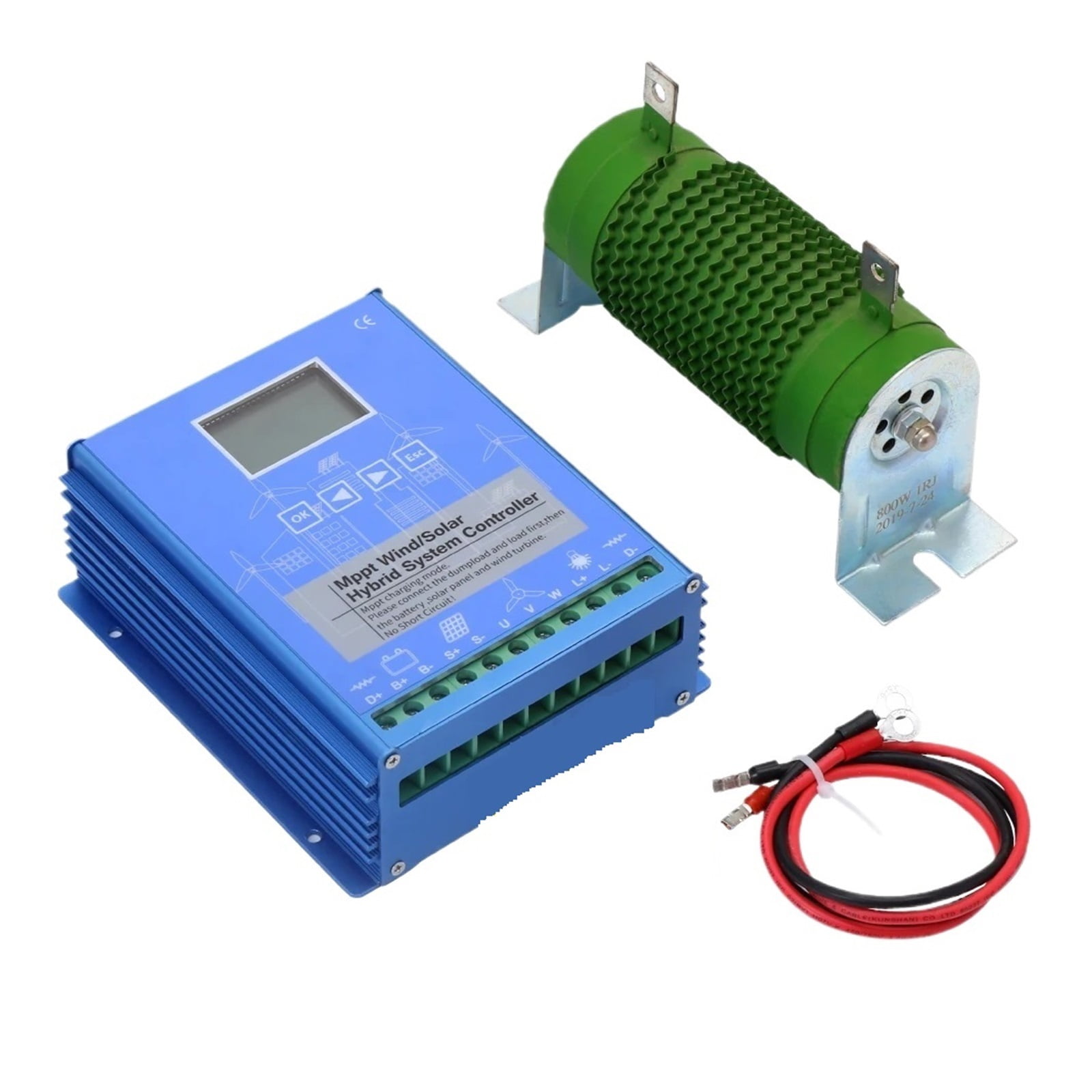 Wind Solar Hybrid Controller MPPT Charge Controller Solar Controller 800W Wind 1200W 12V 24V ...