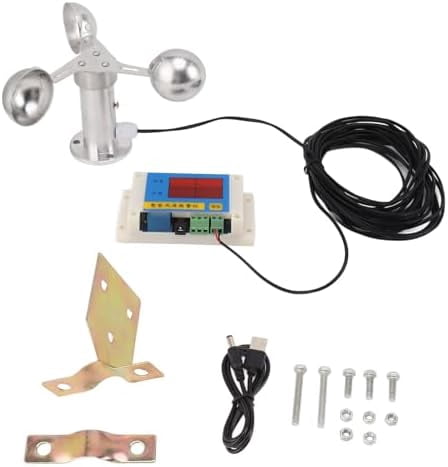 Wind Speed Alarm Device 3 Fan Blades, Tower Crane Anemometer with Three ...