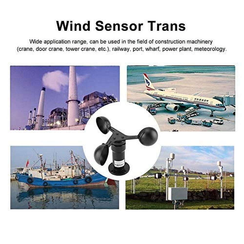 Wind Speed Detector, 0-5V Aluminum Alloy Wind Speed Sensor Anemometer ...