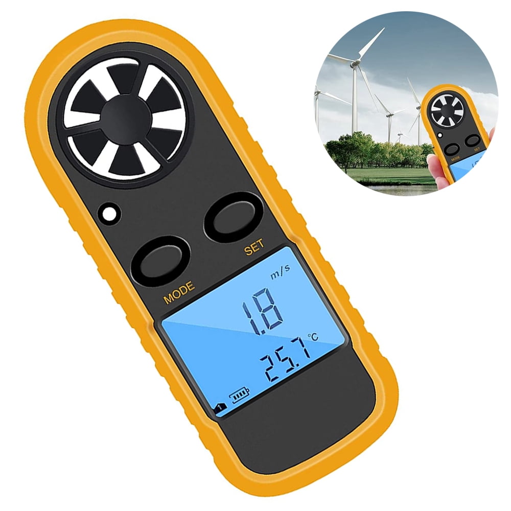 Wind Speed Measurement Device, Digital Anemometer With Temperature ...