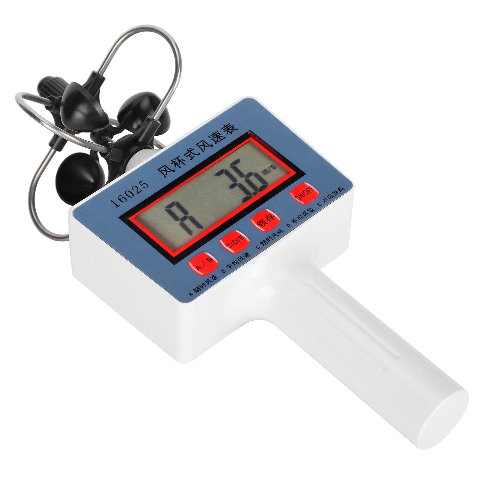 Wind Speed Meter Handheld Cup Style Anemometer, Accurately Wind Speed ...