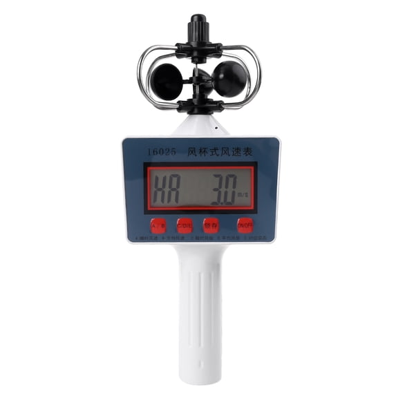 Wind Speed Meter Handheld Cup Style Anemometer High Sensitivity ...