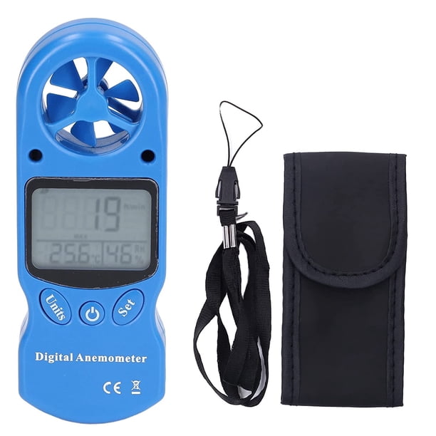 Wind Speed Meter, Wind Gauge, ABS 3V Digital Anemometer Multipurpose ...
