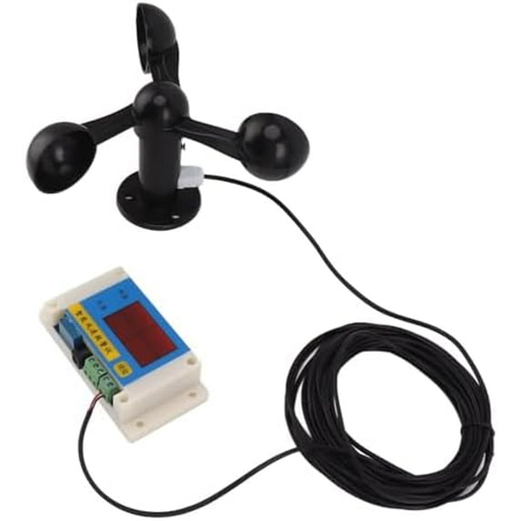 Wind Speed Sensor, 2‑12 Lever Tower Crane Smart Anemometer with 3 Fan ...