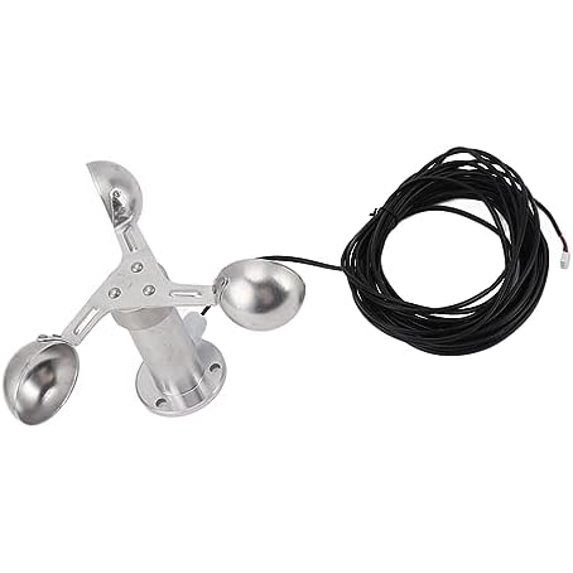 Wind Speed Sensor, Accurate Measuring 360 Degree Aluminium Alloy 3 Cups ...