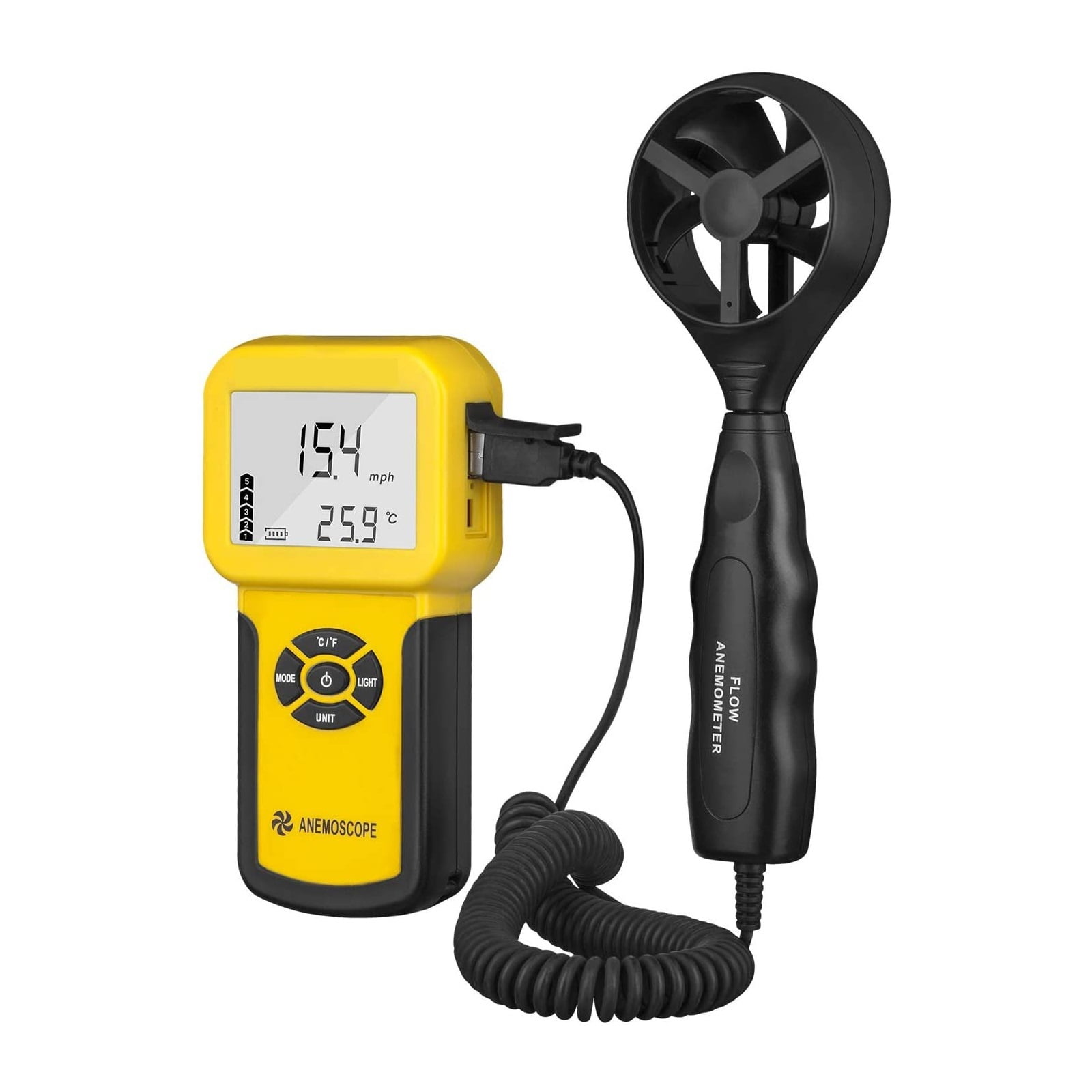 Wind Speed Sensor Digital Anemometer Air Volume Measure Instrument ...