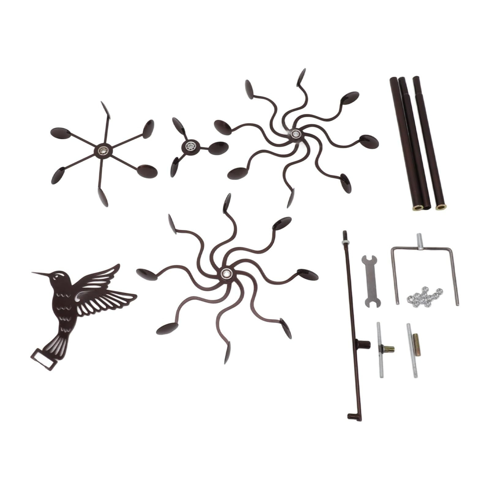 Wind Spiner Hummingbird Sculpture Windmill Iron Hummingbird Windmill ...