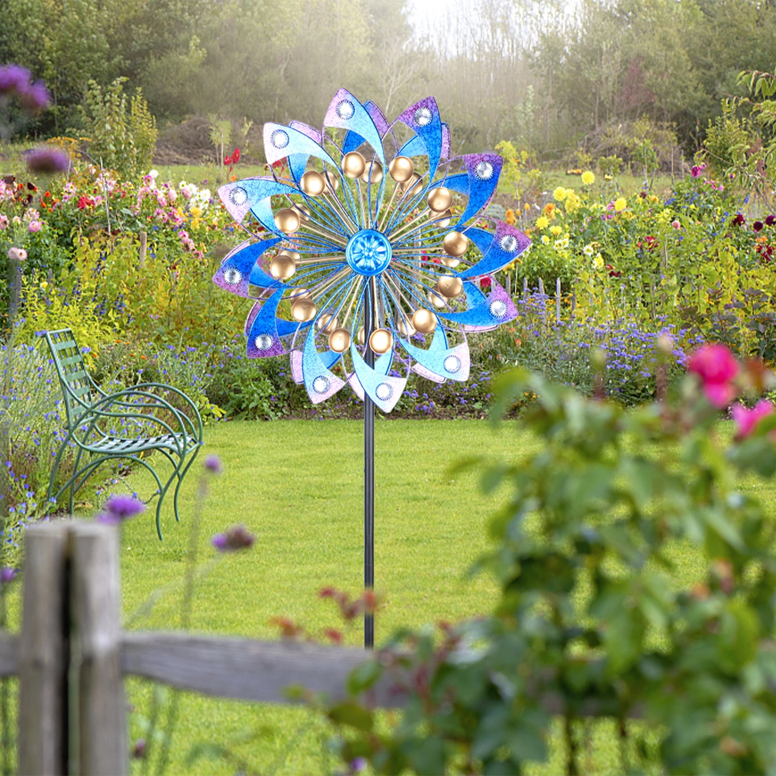 Wind Spinner 360 Degrees Double Wind Sculpture is Suitable for ...