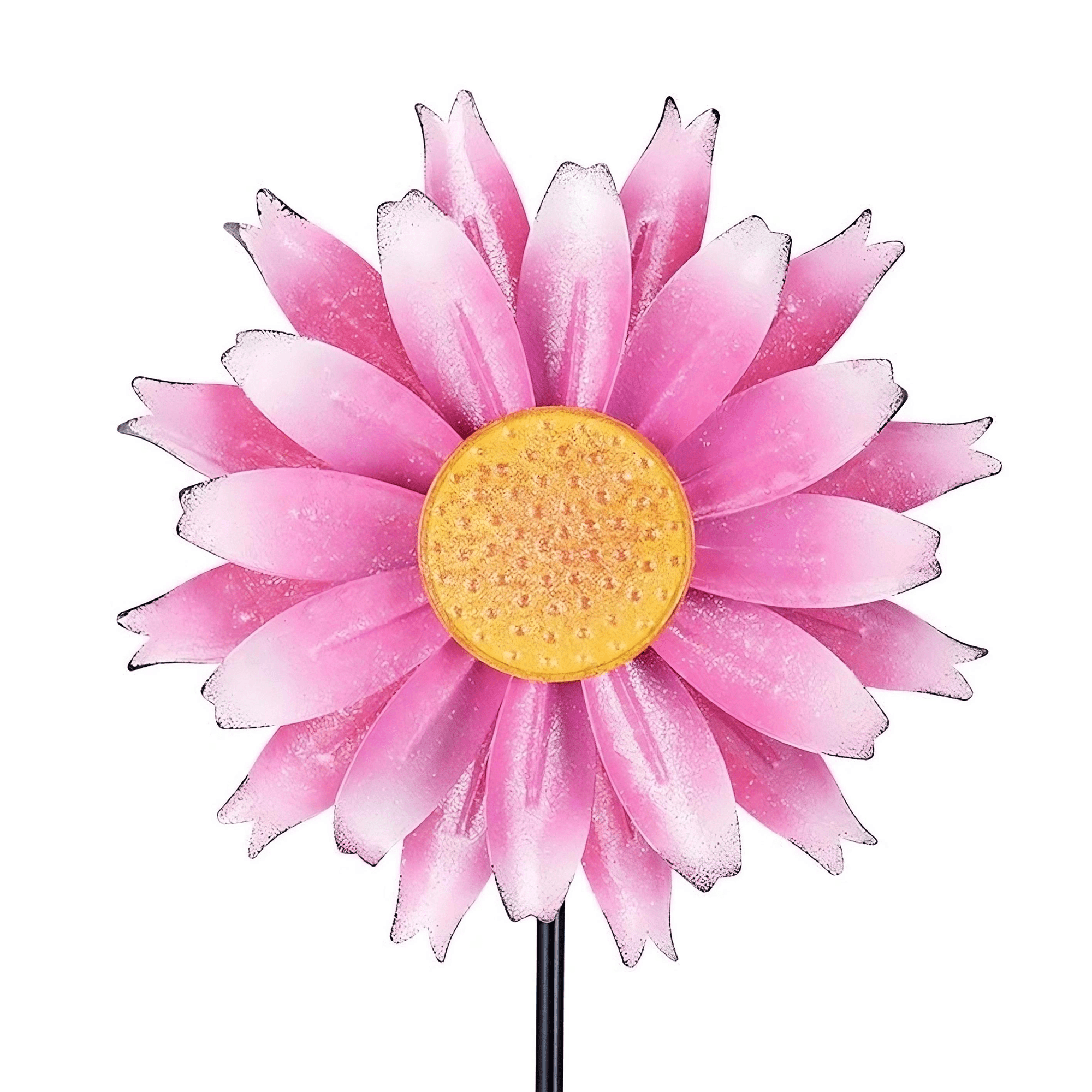 Flower Decoration Decor: 52-inch Pink Daisy Gradual Petal Metal Wind ...