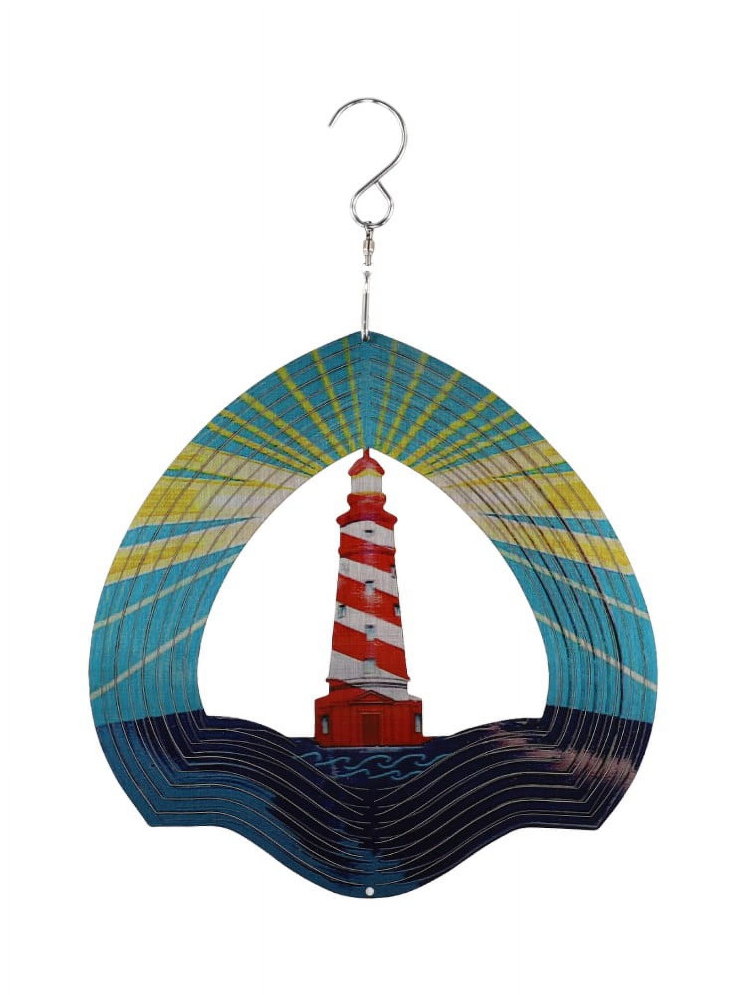 Wind Spinner Art Garden Decor 3D Metal Sculpture Hanging Decorations ...