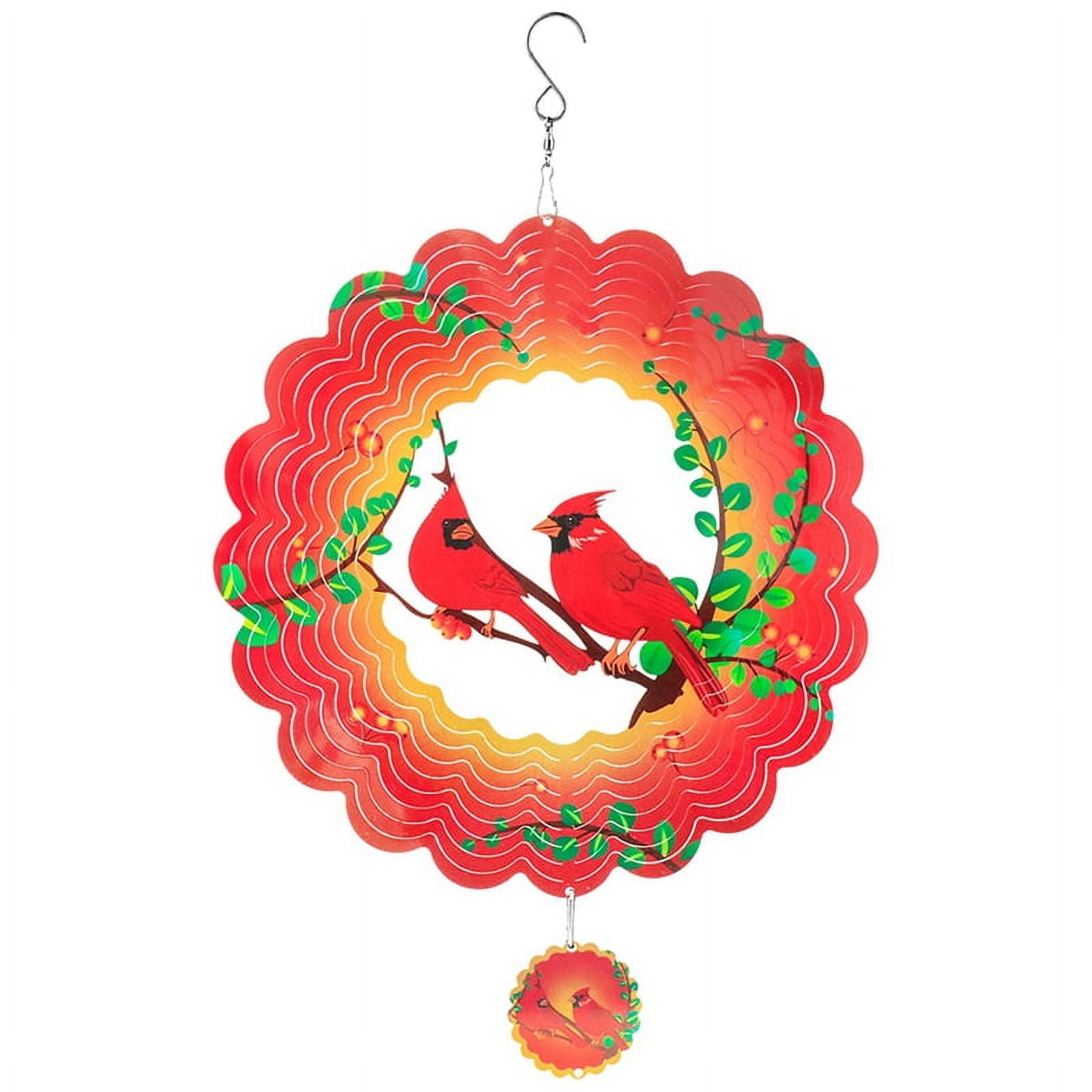 Wind Spinner Metal 3D Rotating Windchimes Luxury Art Garden Hanging ...