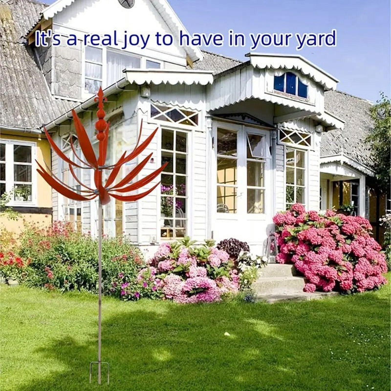 Wind Spinner Rotator, Rotating Windmill Reflective with Ground Plug Art ...