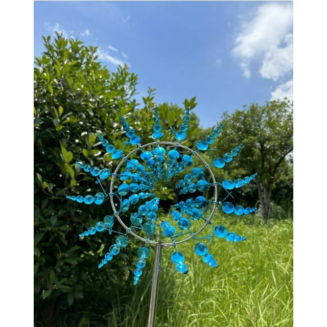 Wind Spinner Windmill Rotating Garden Decoration Outdoor Metal Garden ...