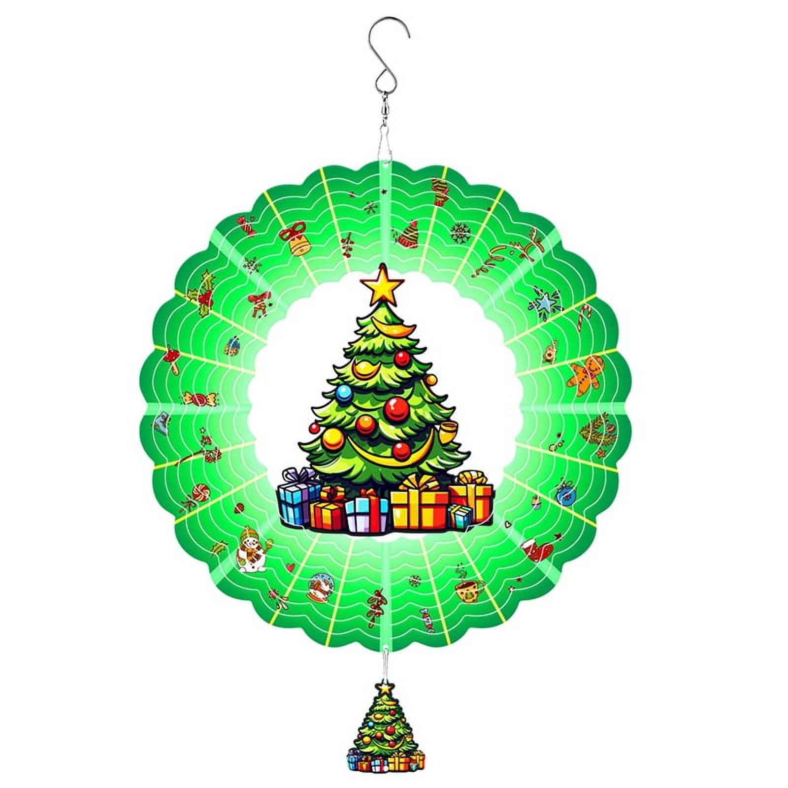 Wind Spinners 3D,Christmas Hanging Spinner for Christmas Decor, 12 Inch ...
