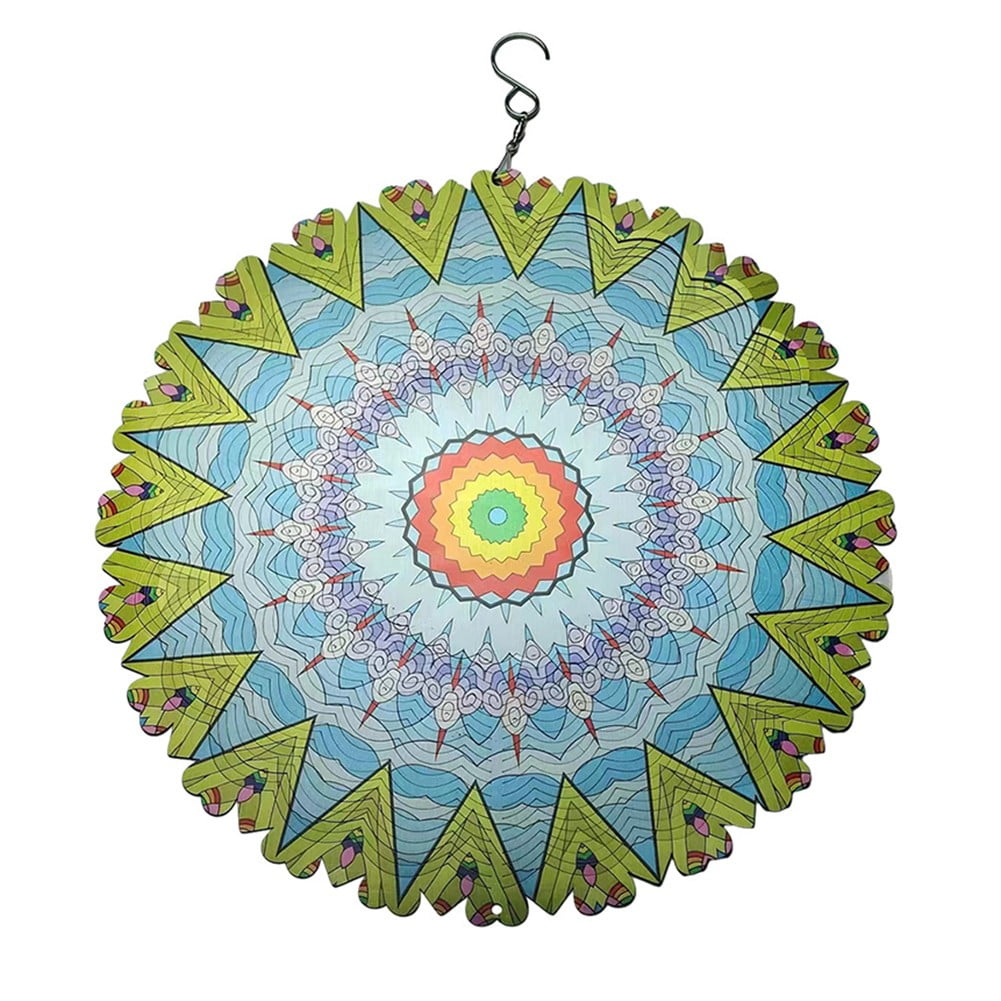 Wind Spinners 3D Wind Spinner Hanging Metal Wind Catcher Garden Decor ...