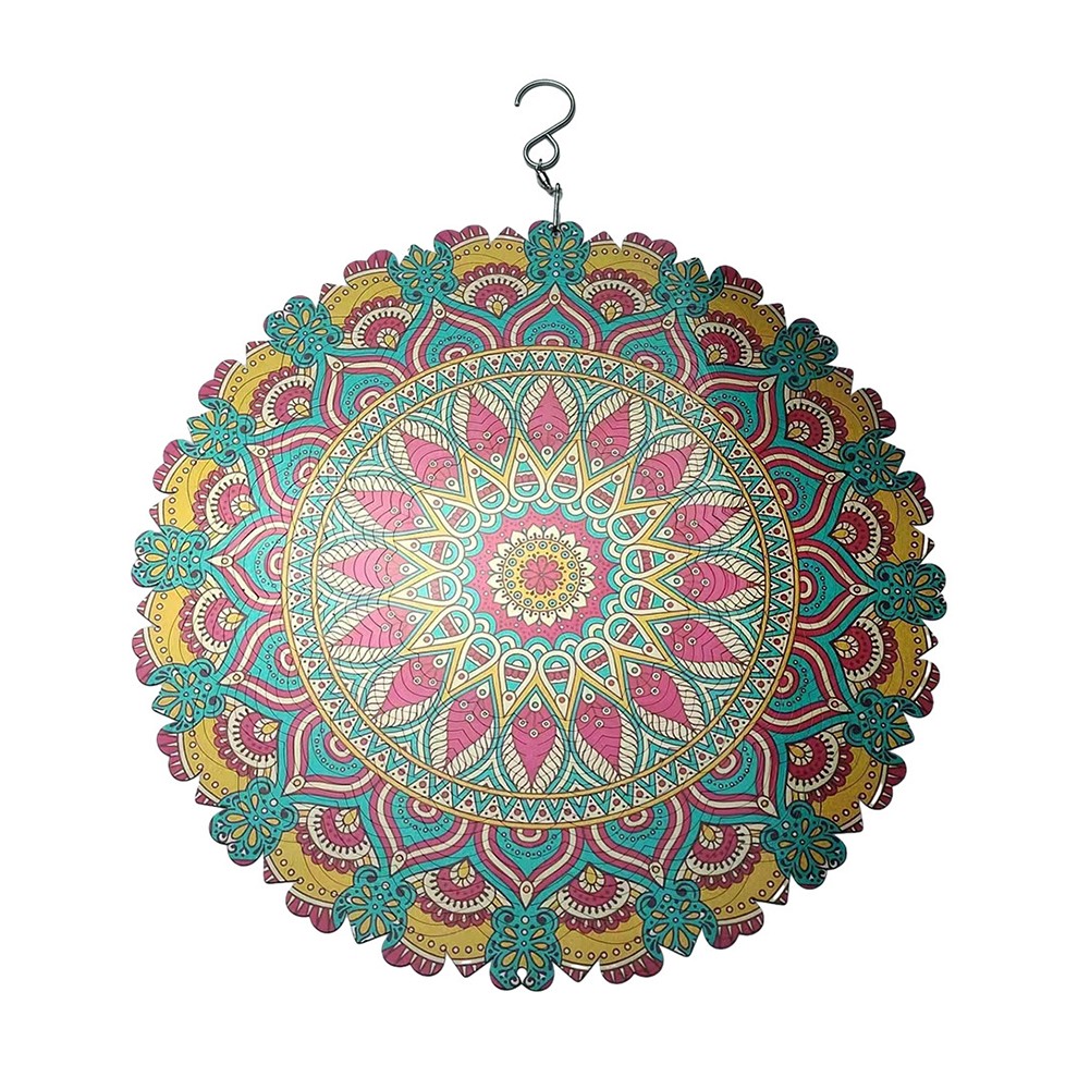 Wind Spinners 3D Wind Spinner Hanging Metal Wind Catcher Garden Decor ...