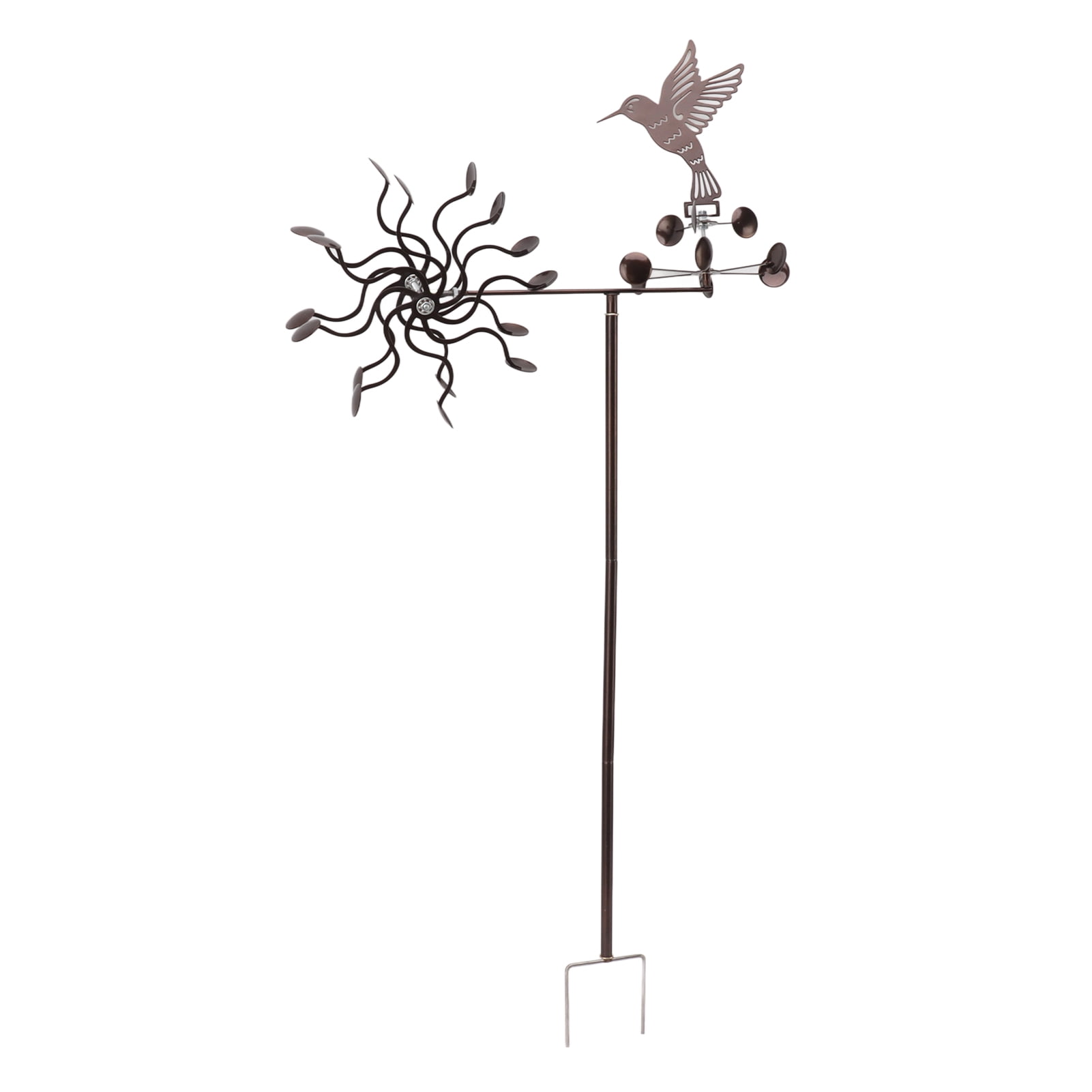 Wind Spinners Iron Hummingbird Metal Windmill Wind Sculpture for ...