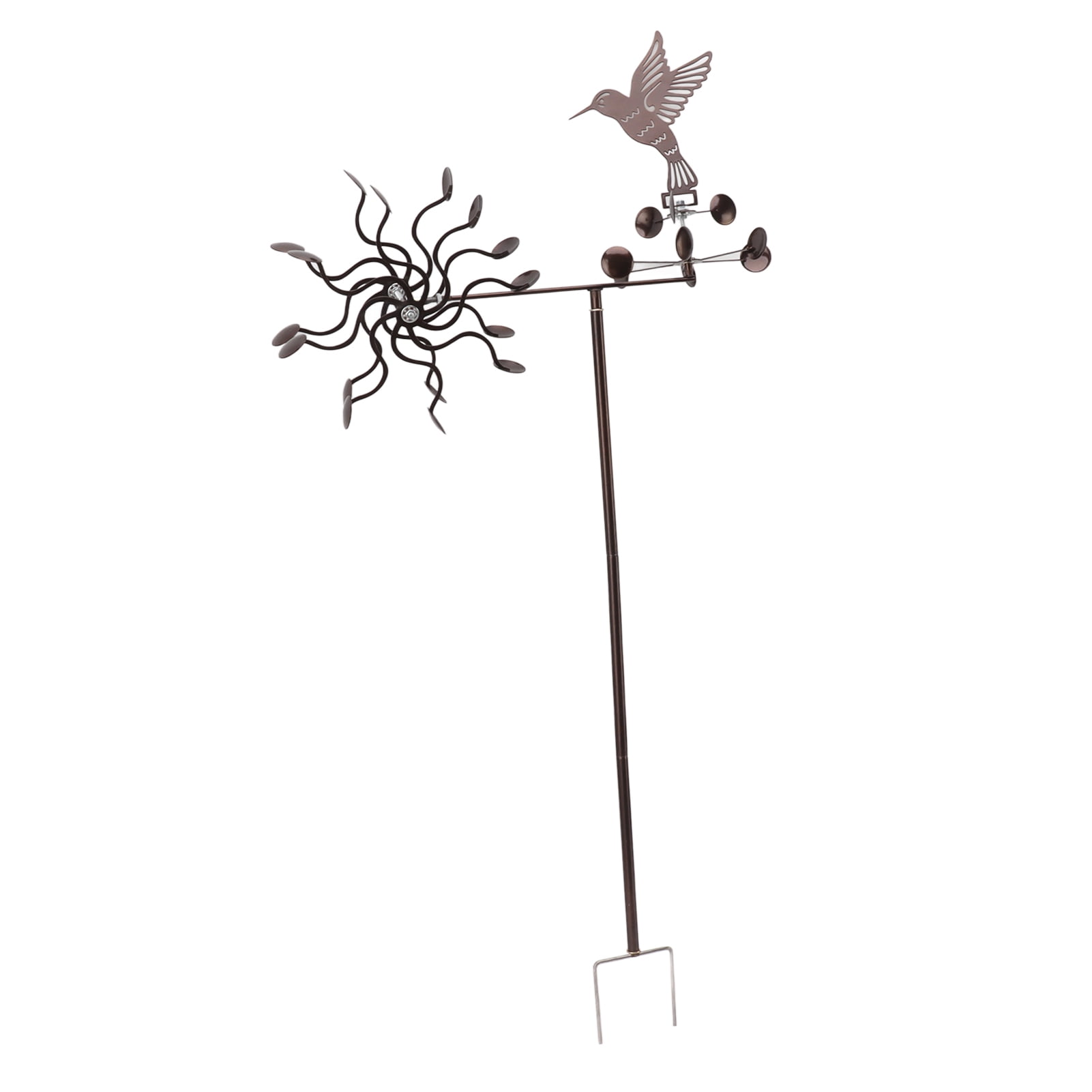 Wind Spinners Iron Hummingbird Metal Windmill Wind Sculpture for ...