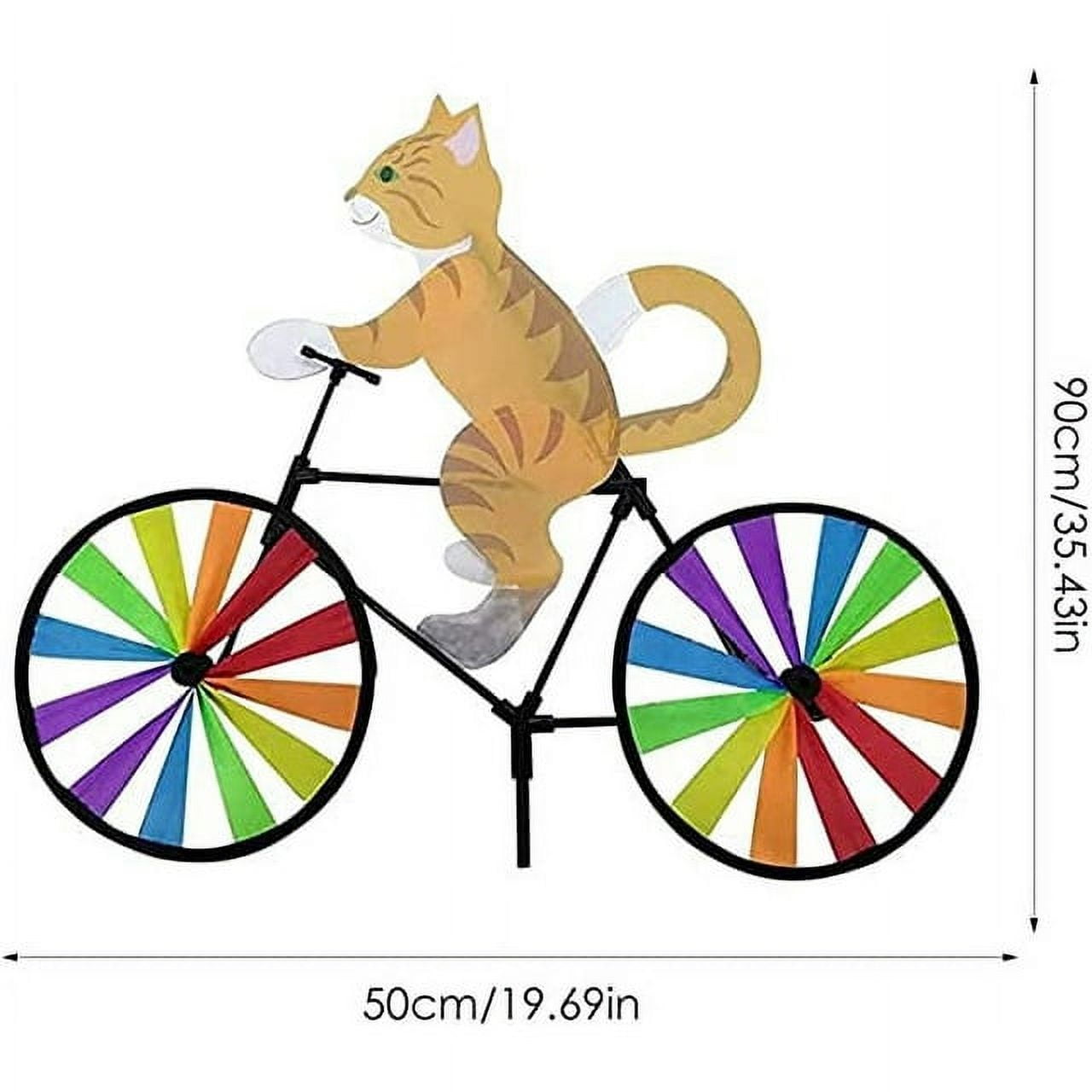 Wind Spinners Outdoor, 3D Animal Riding Bike Windmill, Innovative ...