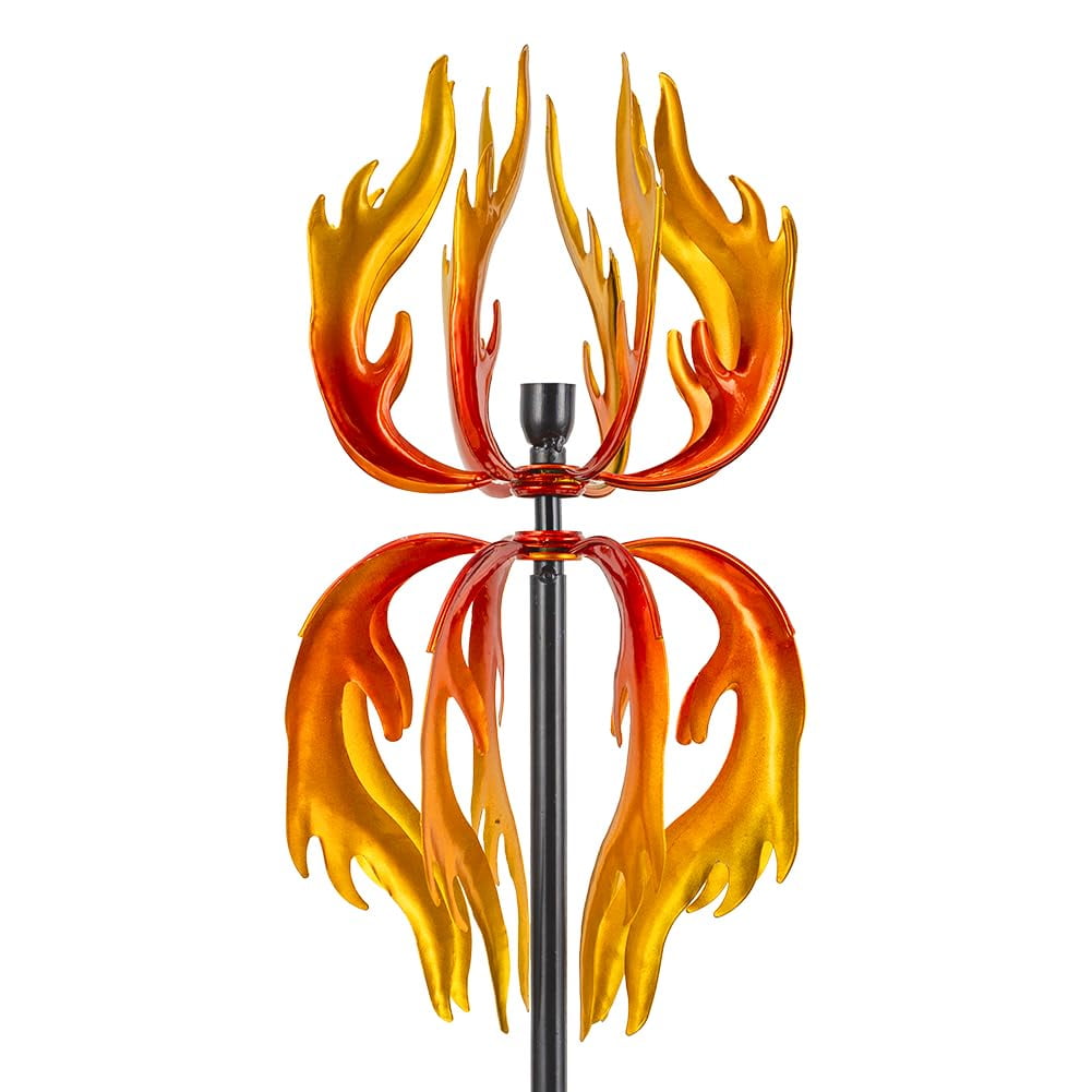 Wind Spinners Outdoor Metal SSF20 Frame Wind Spinner with Stakes,360 ...