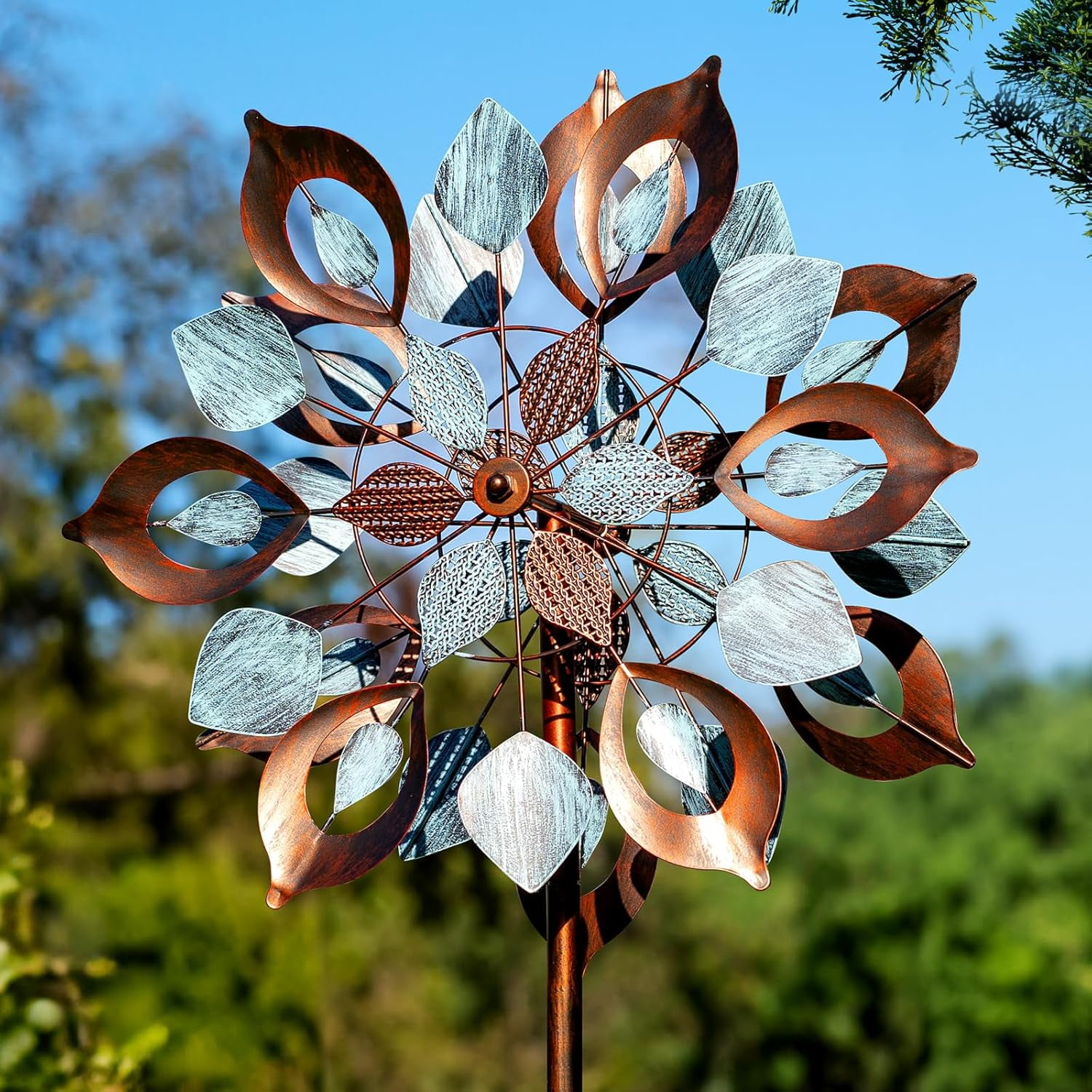 Wind Spinners Outdoor for Yard and Garden, Metal Large Wind Spinner ...