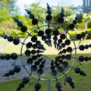 Iron Windmill Garden Wind for Garden Yard Summer Ornaments Yellow ...