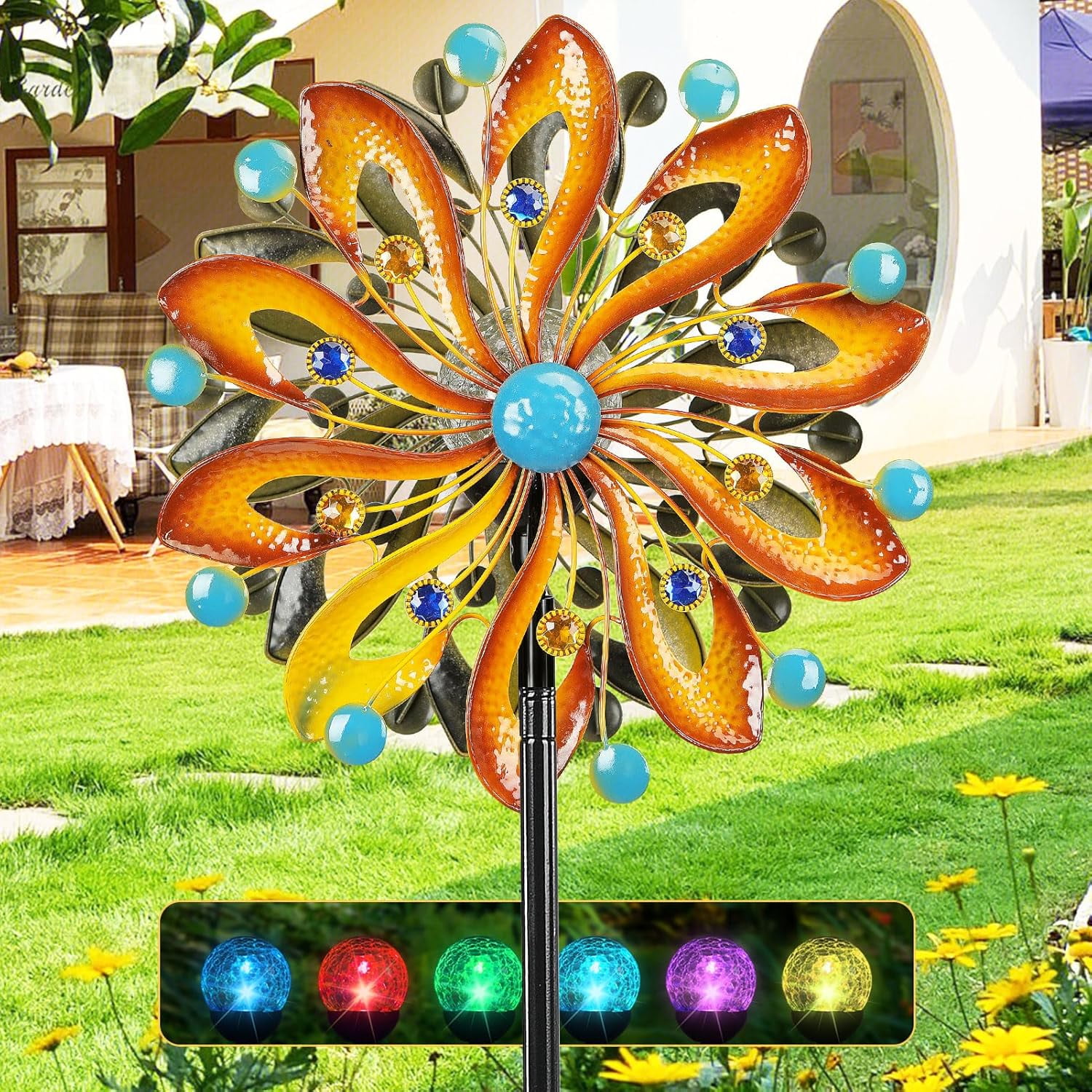 Wind Spinners for Yard and Garden-Wind Sculptures & Spinners 75 in ...