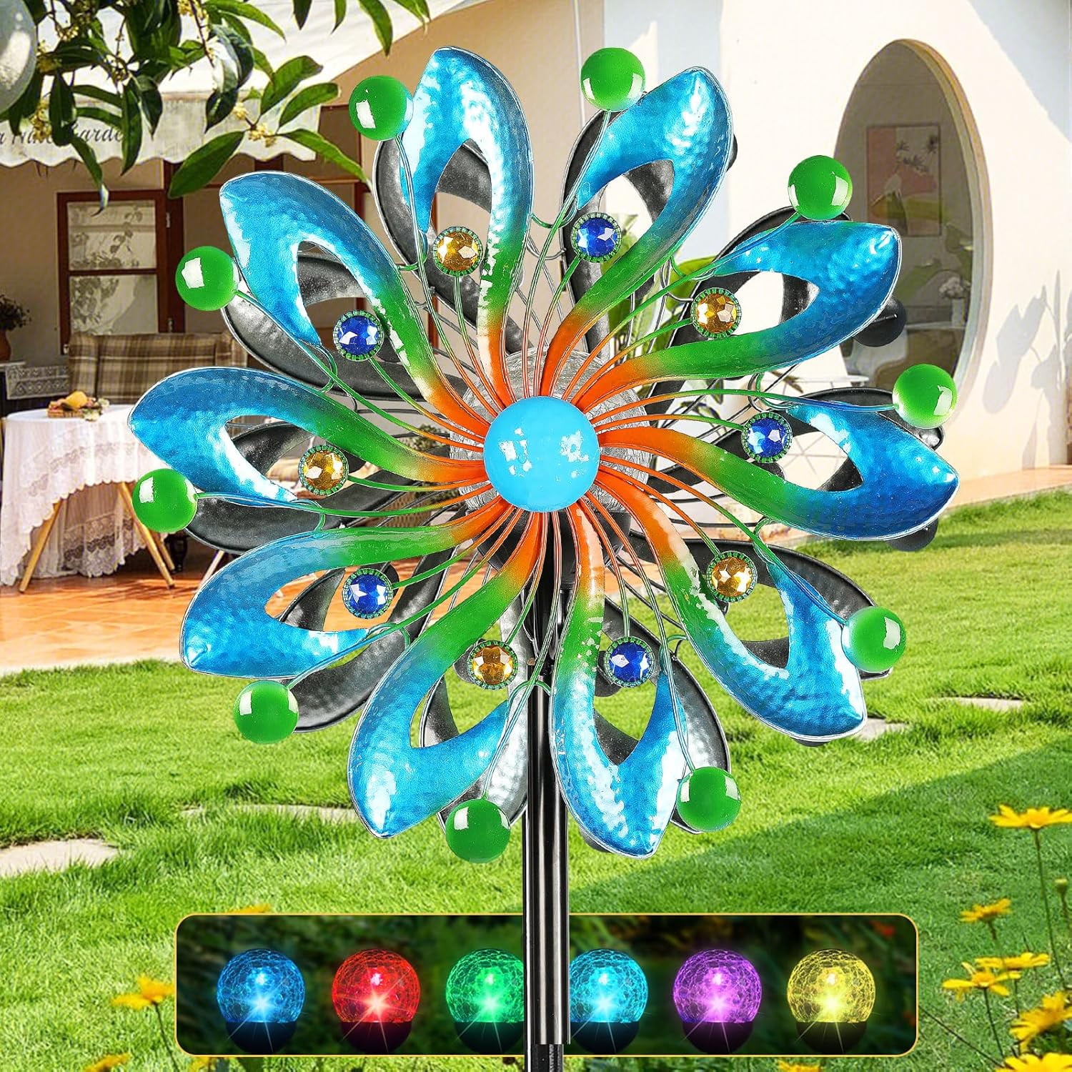 Wind Spinners for Yard and Garden-Wind Sculptures & Spinners 75 in ...