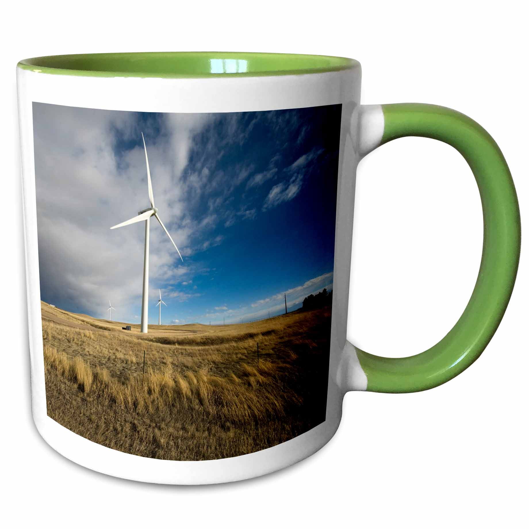 Wind Turbine 11oz Two-Tone Green Mug mug-43888-7 - Walmart.com