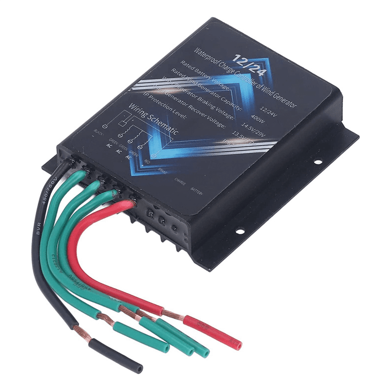 Wind Turbine Charge Controller, 400W 12V 24V Mini Wind Turbine ...