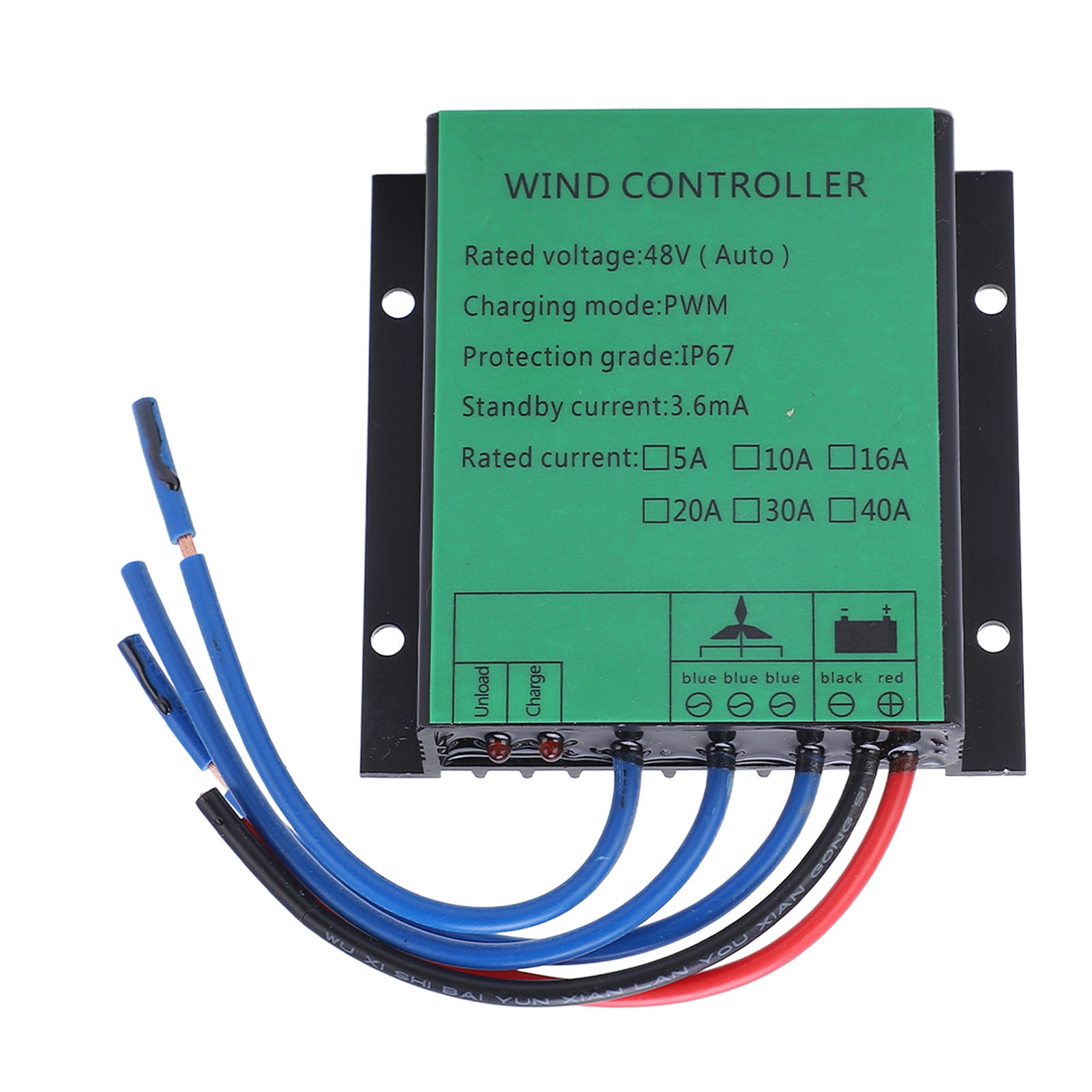 Wind Turbine Generator Controller 1000W Efficient PWM Charging IP67 LED ...