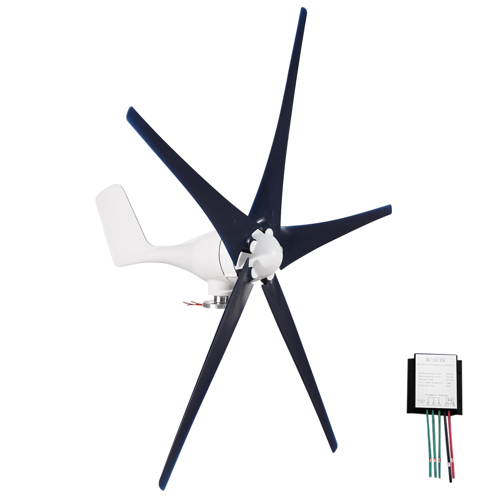 Wind Turbine Generator Kit 400W 12V with 5/6 Blades Hybrid Charge ...