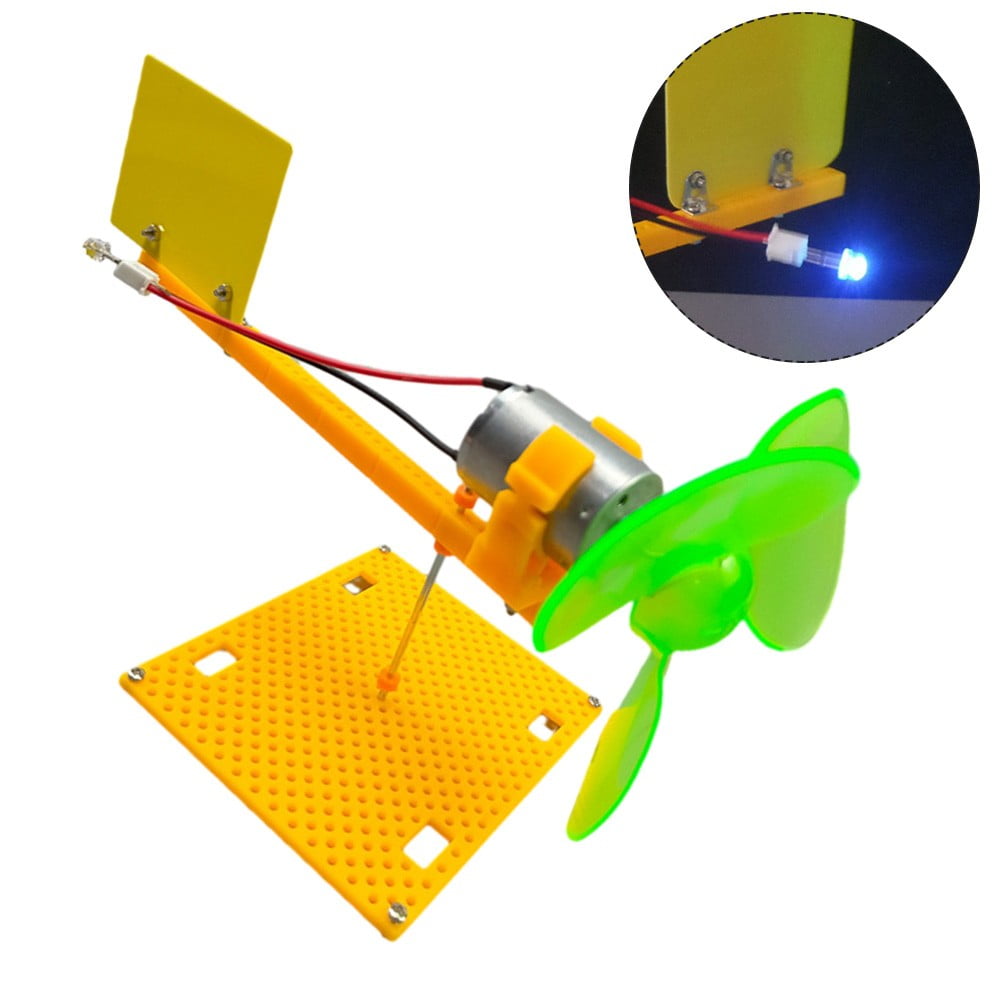 Wind Turbine Generator Kit Micro Dc Generator with Holder Blades ...