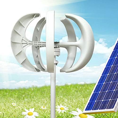 Wind Turbine Generators Kit, 12/24V 600W Lantern 5-Blade Vertical Axis ...