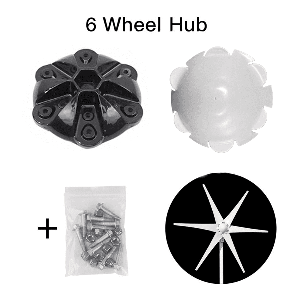 Wind Turbine Hub Cap Kit with 6 Blade Screws and Nuts for DIY Wind ...