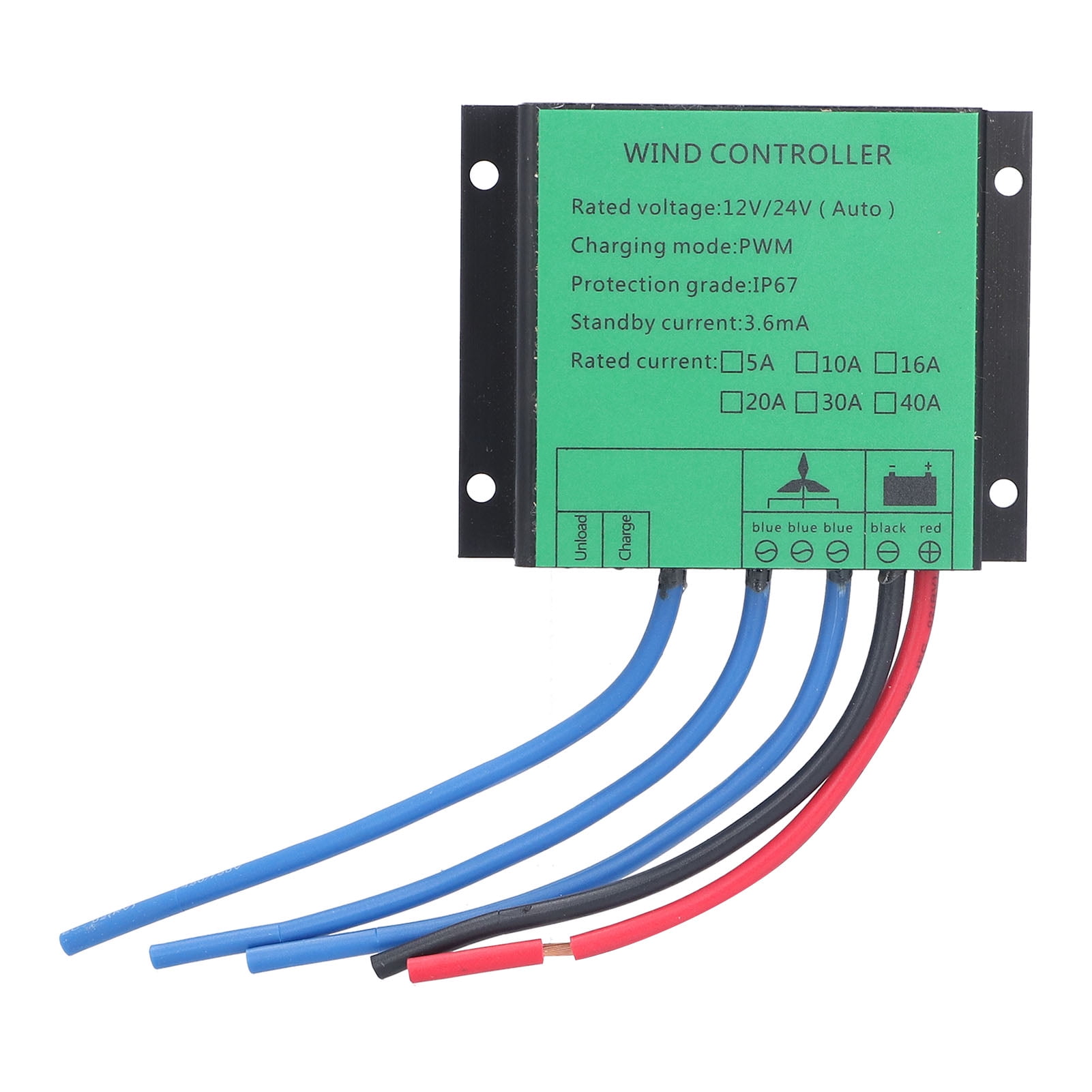 Wind Turbine PWM Charge Controller 100W-1400W, 12V 24V 30A Low Voltage ...