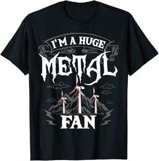 Wind Turbine Technician Operator Windmill Service Tech Metal T-Shirt ...