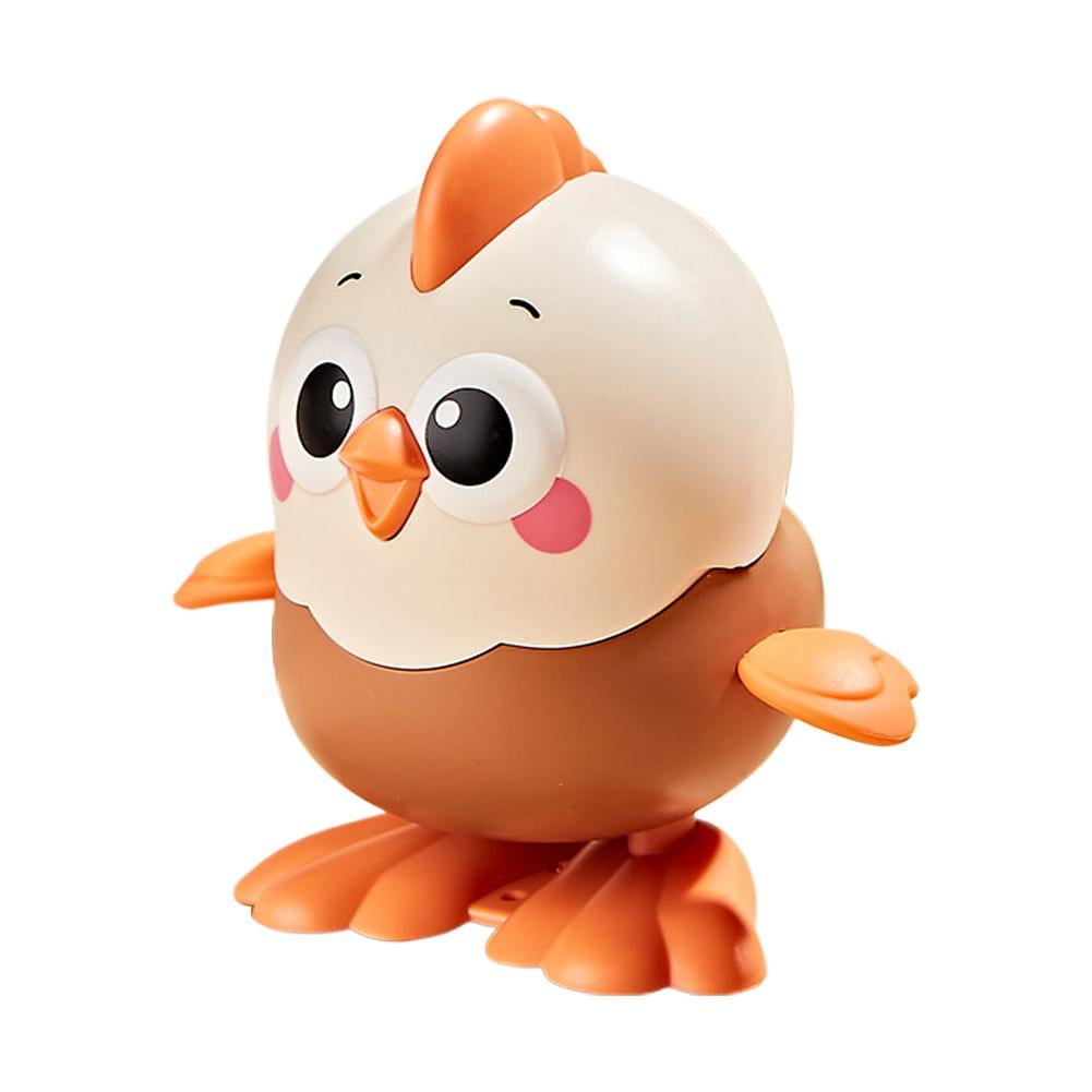 Wind-Up Chicken Brown (D)$ Jumping Chicken Wind-Up Spring Can Run And ...