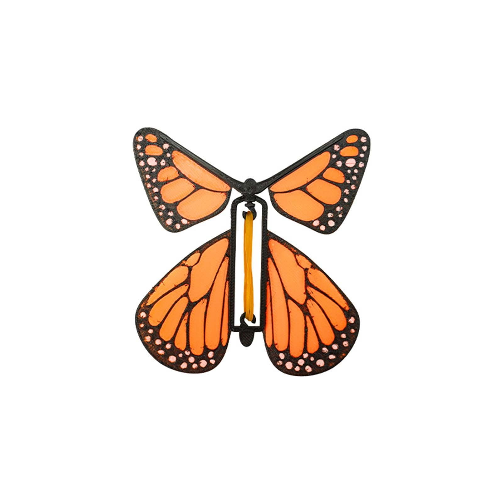 Wind-Up Flying Butterfly Toy Creative Birthday Card with Clockwork ...