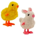 Wind-Up Jumping Chick and Bunny (4 in tall) Hopping Soft Plush Animal ...