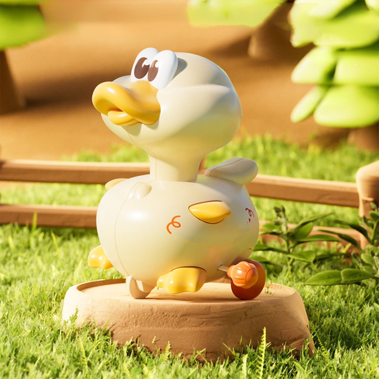 Wind-Up Rocking Duck Toy, Safe Plastic Crawling Encouragement for ...