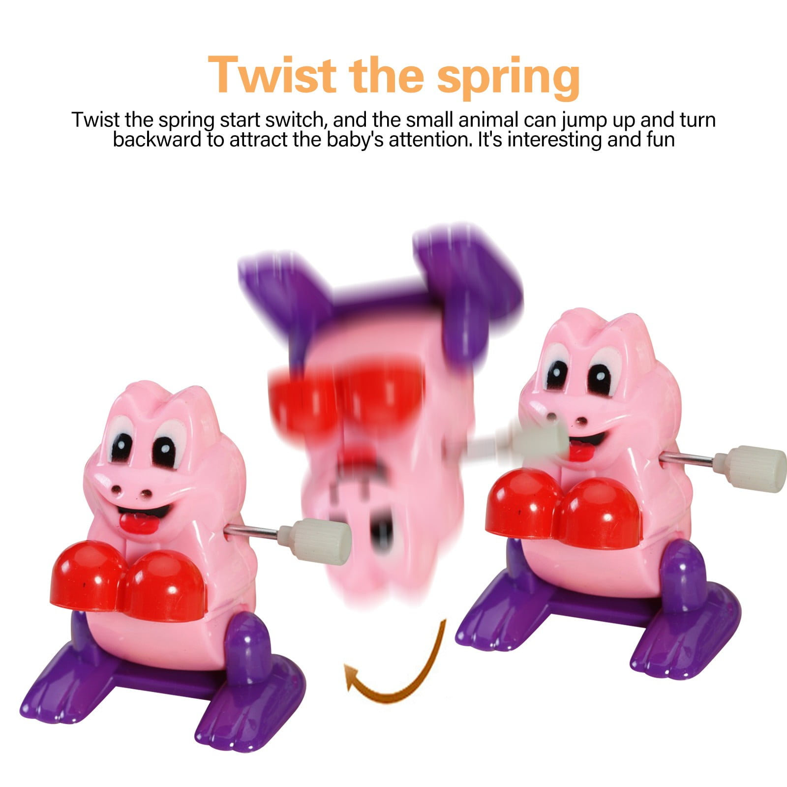 Wind Up Toy Animal Mix Somersault Jumping Dumping Novelty Action Figure ...