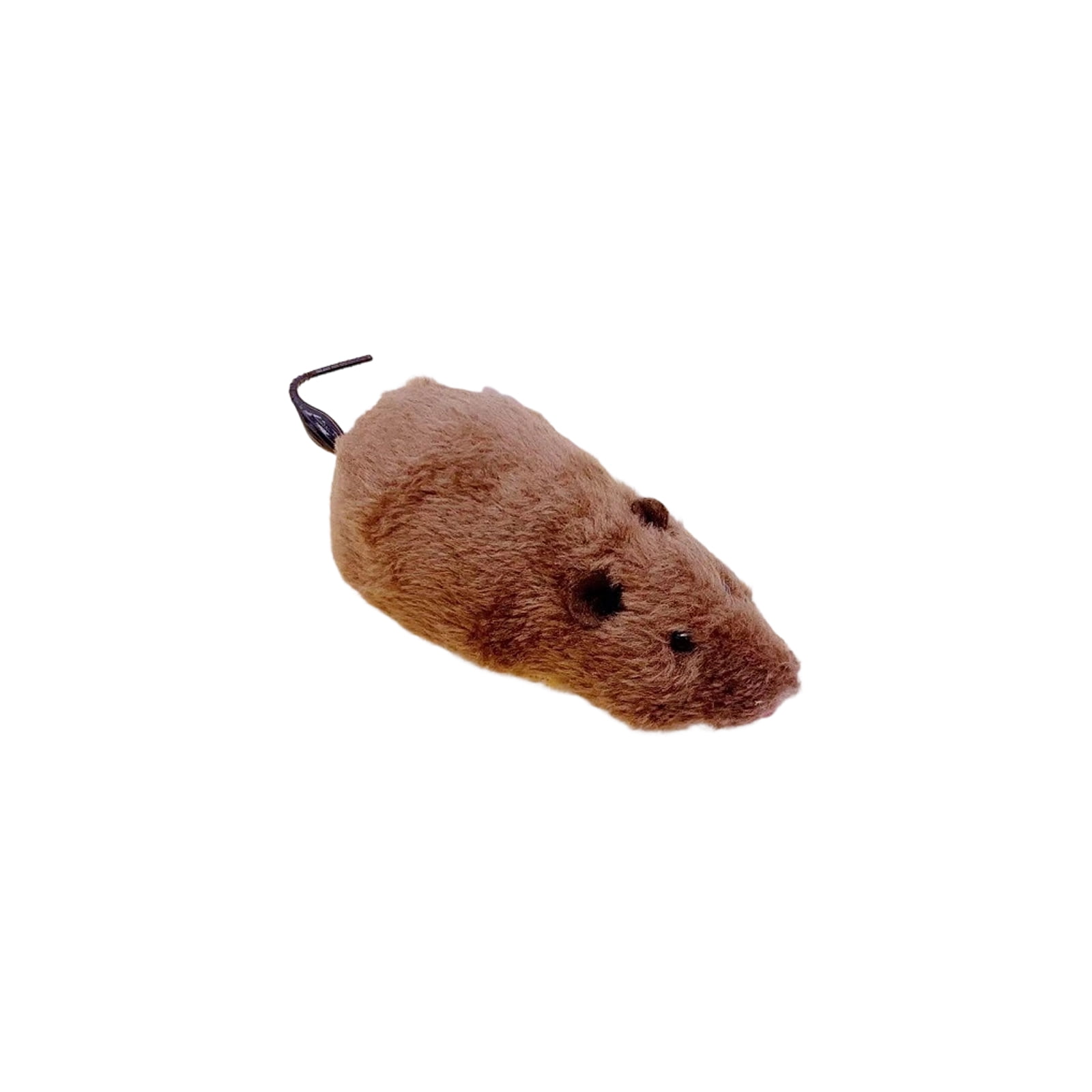 Wind Up Walking Mouse Toy - Realistic Plush Animated Mouse for Cats ...