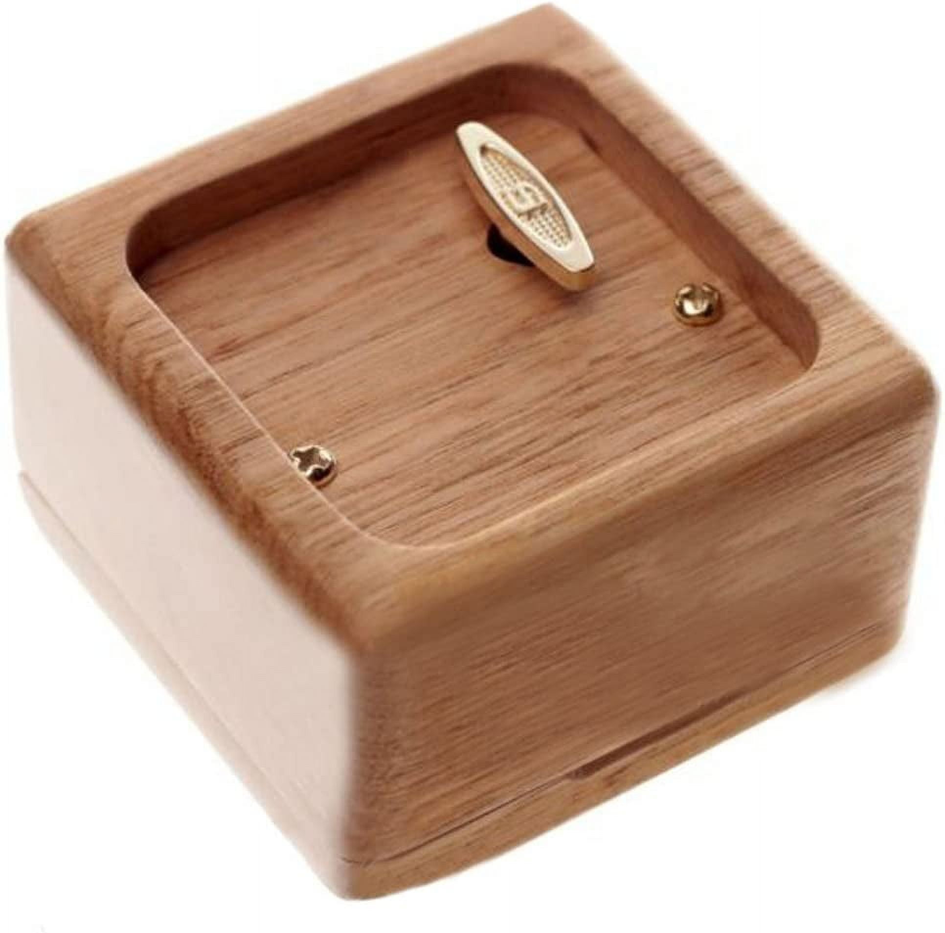Wind-Up Wooden Music Box With Gold-Plating Movement In,Lilium From ...