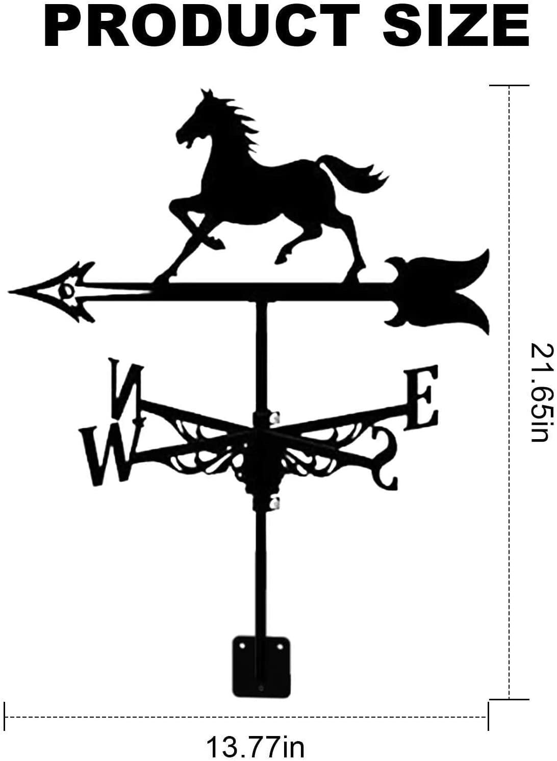 Wind Vane Metal Outdoor Crafts Decorations Roof Garden Decorative ...