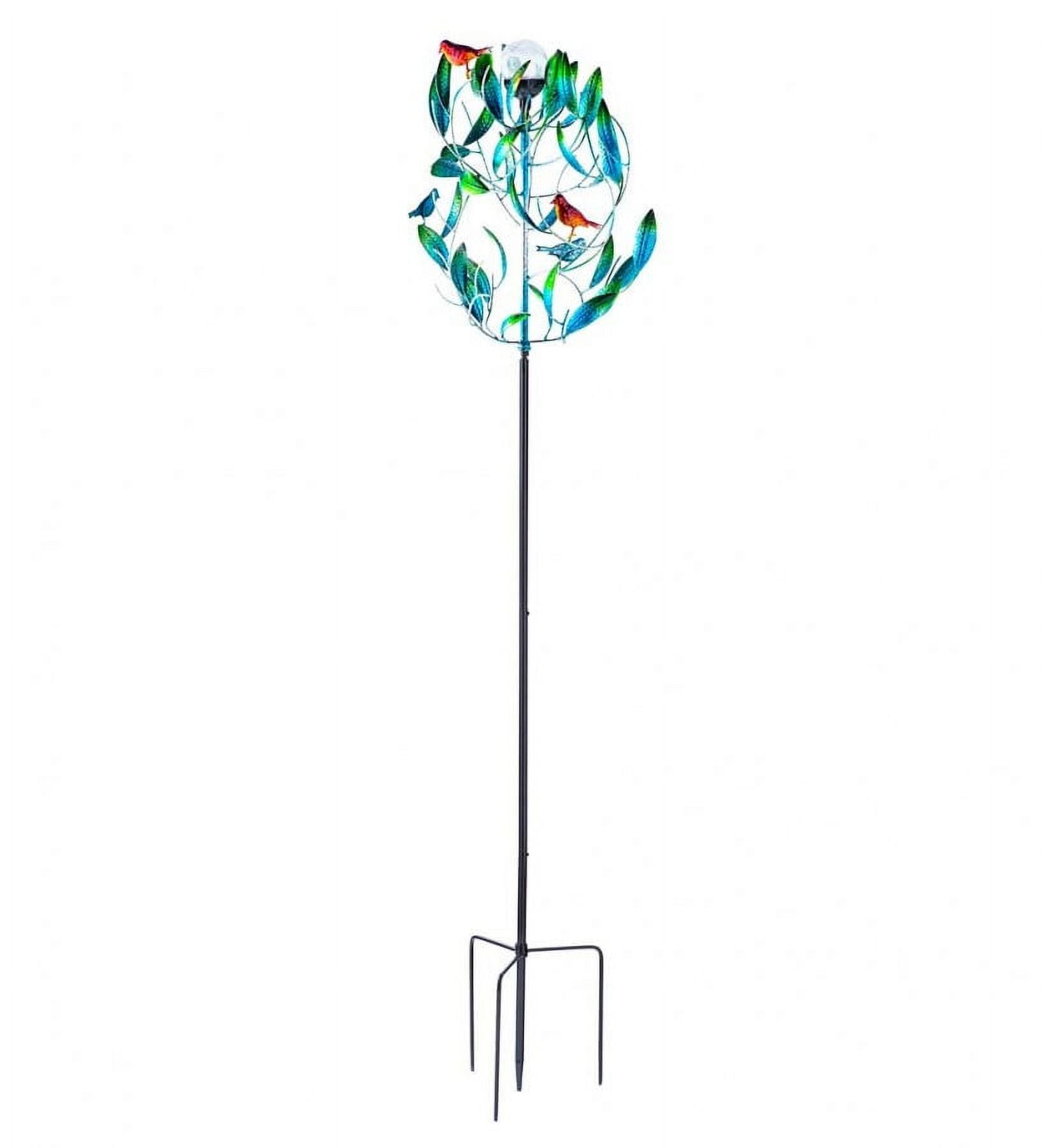 Wind & Weather Metal Tree Spinner with Four Red Birds and Color ...