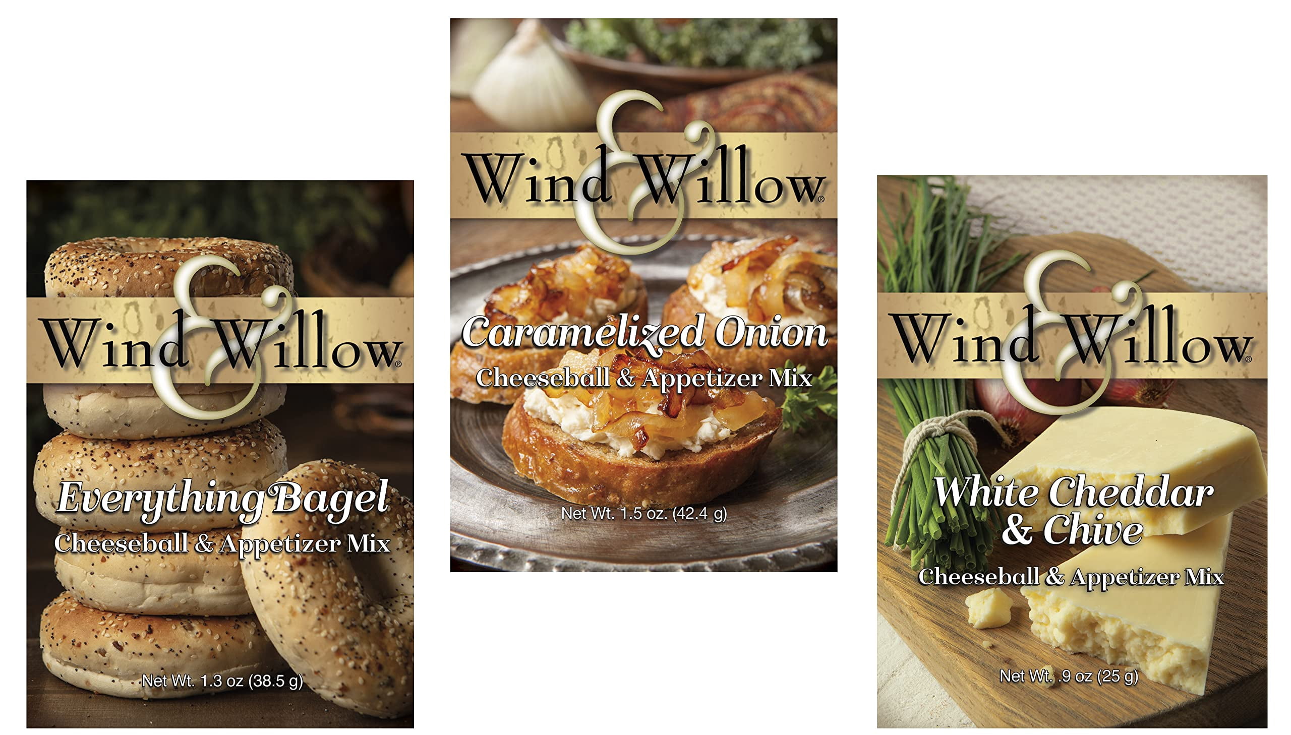 Wind & Willow Cheeseball MMF7 Dip Mix Variety Pack - White Cheddar ...