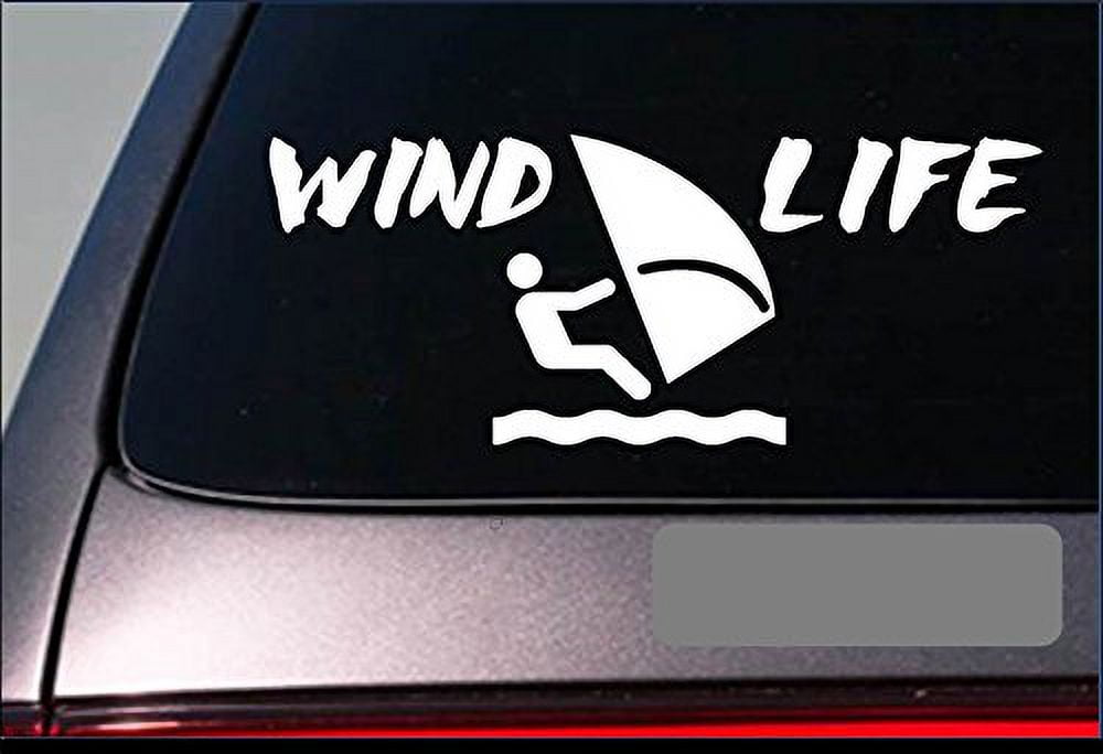 Wind life windsurfing surfboard sticker decal *E230* surfing swimming ...