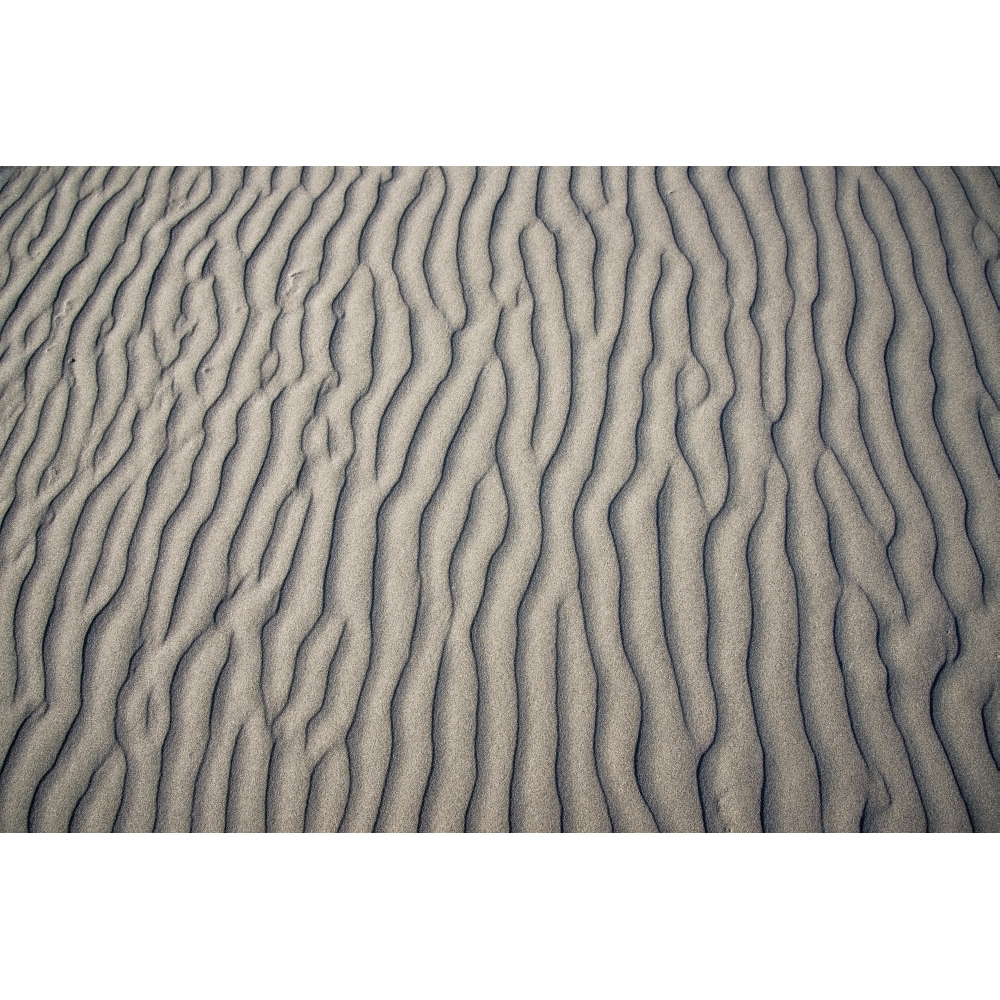 Wind makes patterns on the beach; Gearhart, Oregon, United States of ...