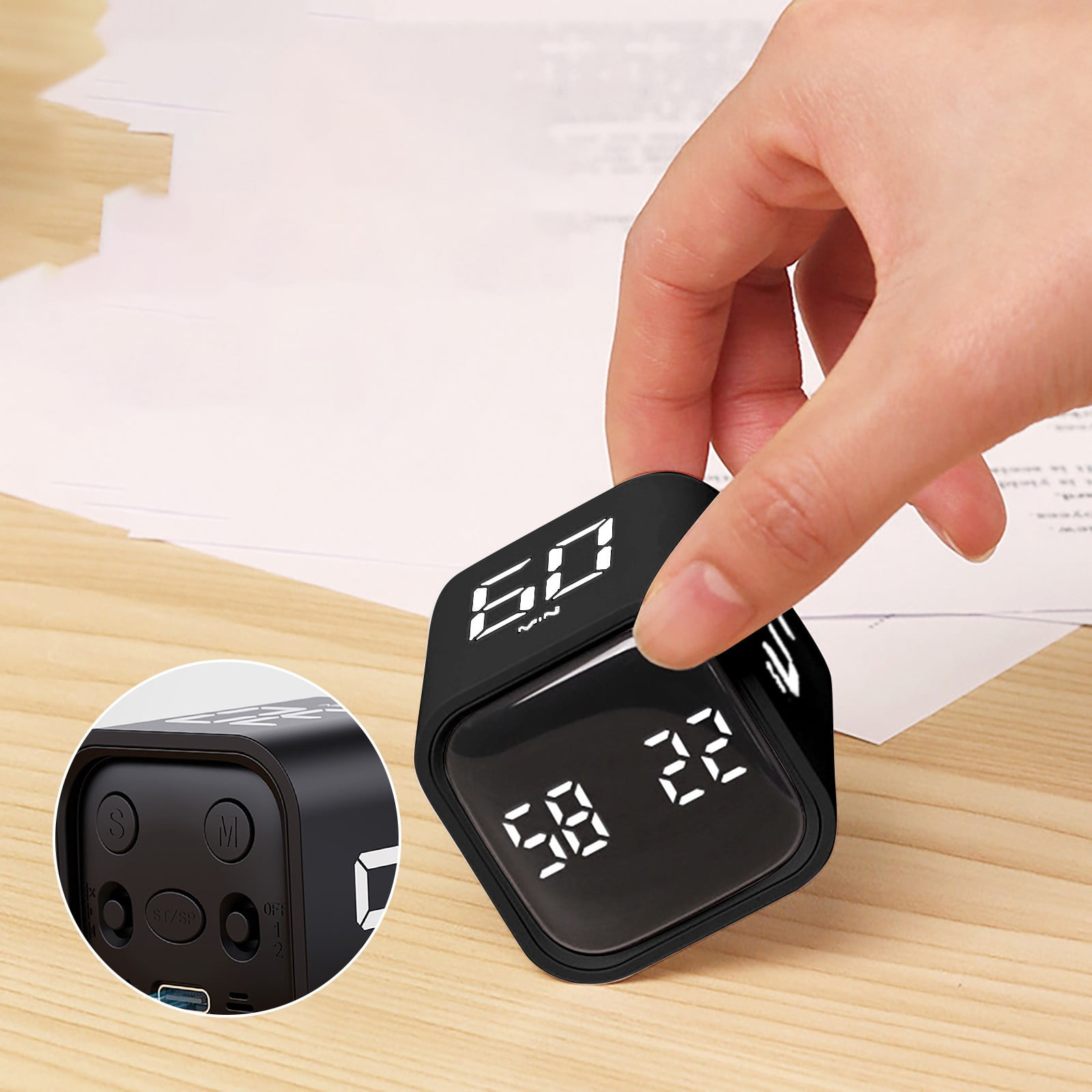 Wind up Timer Kitchen Digital Kitchen Timer With Sensor Countdown Timer ...